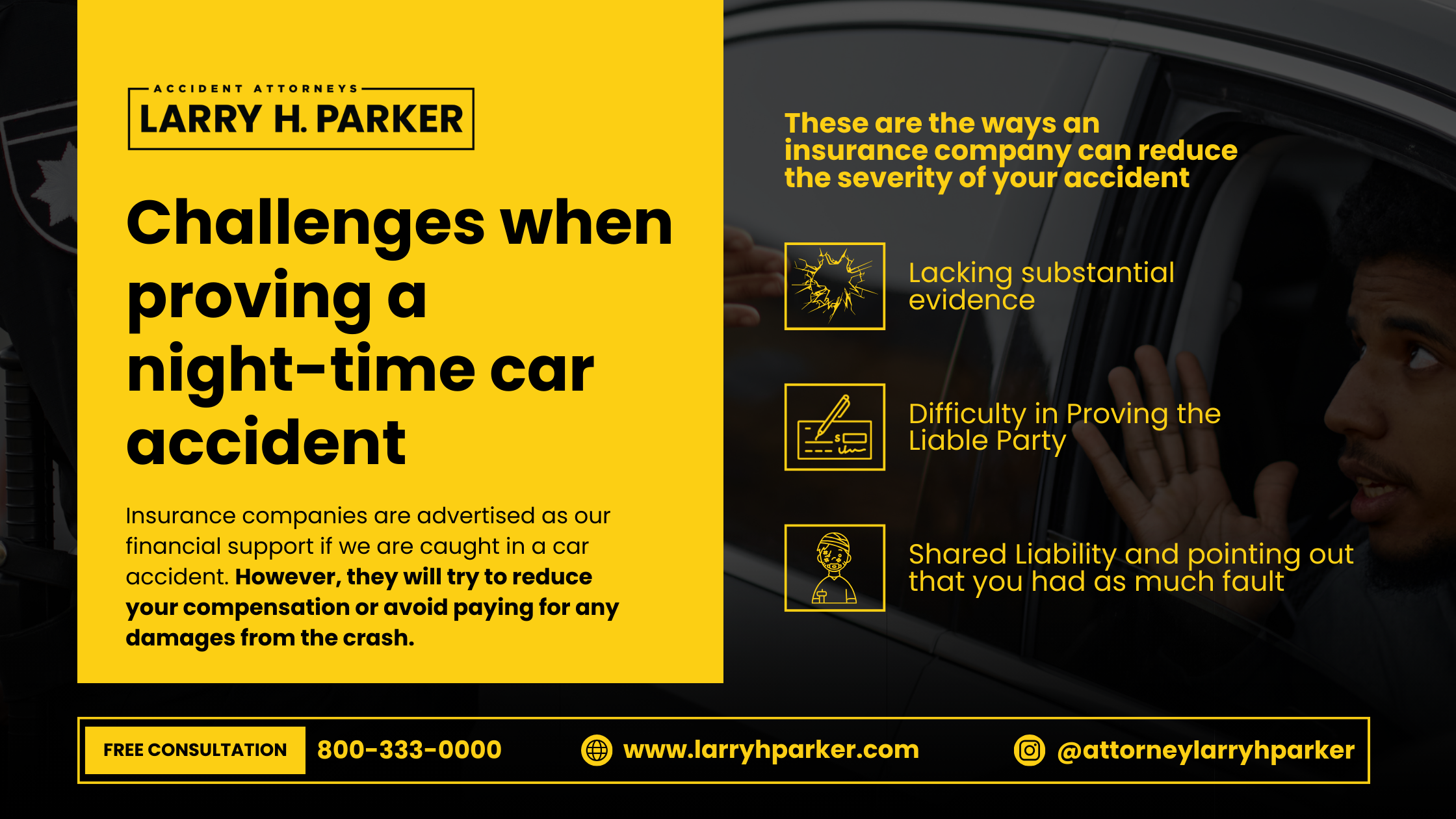 4 Steps To Prove A Nighttime Car Accident